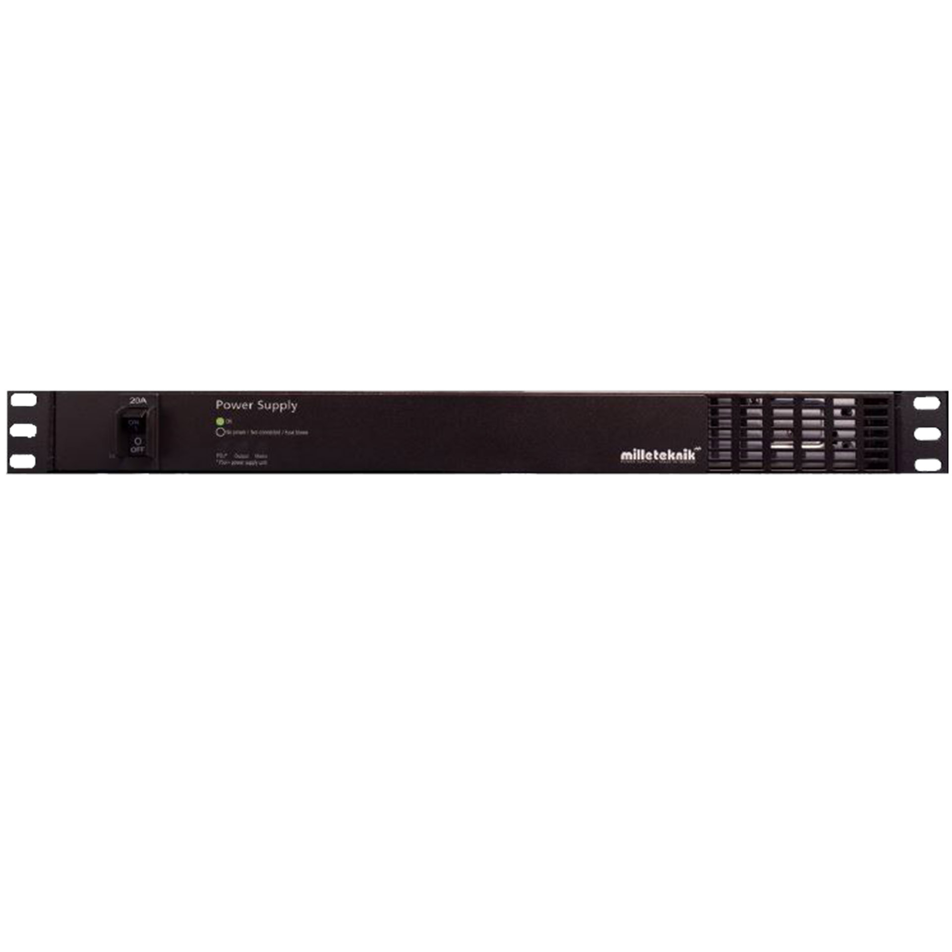 19″ rack power supply 24V 15A – Milleteknik
