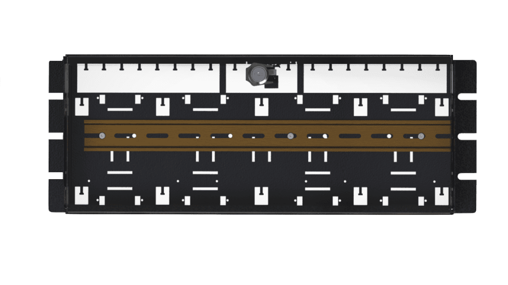 19 rack DIN module holder - Milleteknik