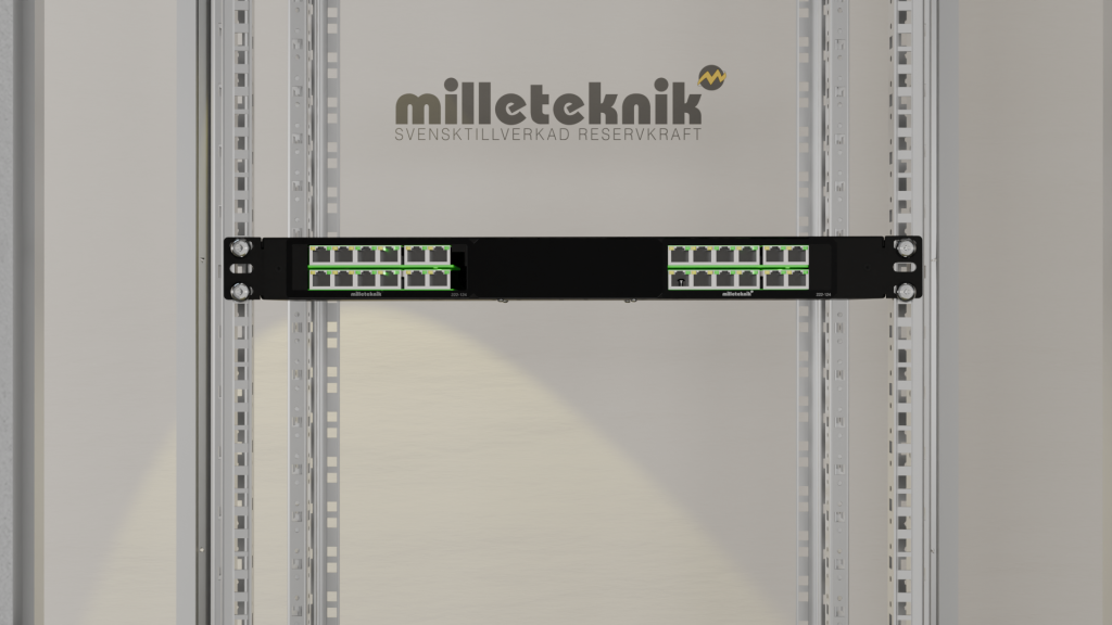 PoE 8p expansions 1HE - Milleteknik